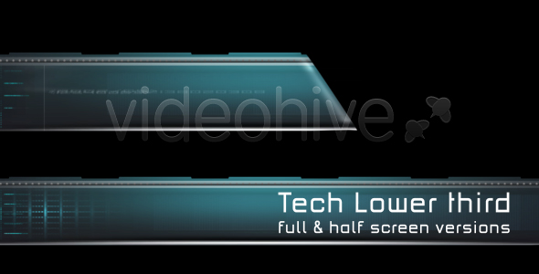 Tech Lower thirds - 2 versions, Motion Graphics | VideoHive